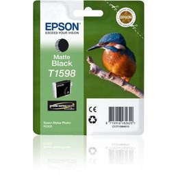 Original Epson Stylus Photo R 2000 (C13T15984010 / T1598) Druckerpatrone Matt Schwarz