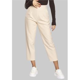 3/4-Hose FRESHLIONS "Nena", Damen, Gr. L, EURO-Größen, beige, 80% Viskose, 15% Polyester, 5% Elasthan, unifarben, casual, Hosen, im einfarbigen Design