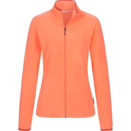 DEPROC Active Fleecejacke »DECORAH WOMEN« weiche Fleecejacke in traditioneller Optik orange 36 (S) 36 (S) Leichte Basic-Fleecejacke mit Stehkragen