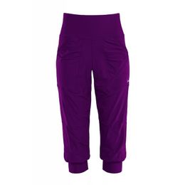 WINSHAPE Sporthose »Functional Comfort ¾ Leisure Trousers LEI201C« High Waist dark plum M - Normalgrößen Normalgrößen M Bauch-Weg-Effekt durch High...