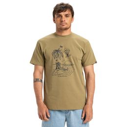 Quiksilver T-Shirt »Ev Tuned Out« Aloe XXL XXL Stoff: Baumwoll-Jersey-Stoff [160 g/m2]