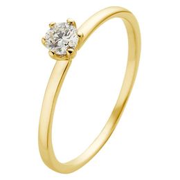 Phoenix PHÖNIX Fingerring »Schmuck Geschenk Gold 333 Fingerring Damenring Solitär LIEBE« Made in Germany - mit Brillant gelbgoldfarben 56 Dieser...