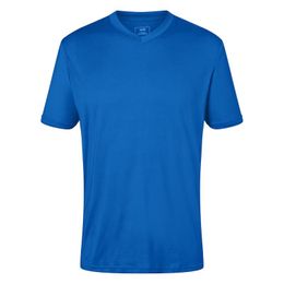 DEPROC Active Funktionsshirt »NAKIN MEN II« Funktionsshirt mit V-Ausschnitt blau M M Schnelltrocknendes atmungsaktives 4-Wege-Stretch, UV-Schutz