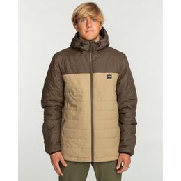 Billabong Outdoorjacke »Surf Check« Dark Brown M M Material: Polyester-Stoff [80 g/m2]