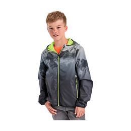 Killtec Outdoorjacke »Lyse BYS JCKT B« Leichte, wasserdichte Kinderjacke, klein verpackbar, cooles Muster schwarz 116 116 Packbare Kinder...