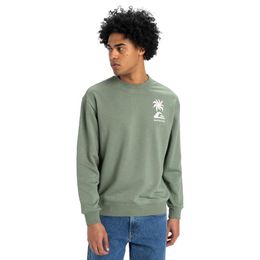 Quiksilver Sweatshirt &raquo;Graphic Mix&laquo; Sea Spray XL XL Stoff: Mischgewebe aus Baumwolle und Polyester