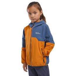 Jack Wolfskin Outdoorjacke &raquo;TURBULENCE HOODED JKT K&laquo; mit Kapuze soft-amber 152 152 2 H&uuml;fttaschen