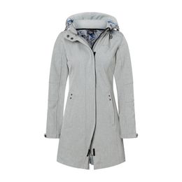 DEPROC Active Softshellparka »SANSON PEAK WOMEN« Softshellparka in edler Leinenoptik grau 40 (M) 40 (M) Leichter Softshellmantel mit abnehmbarer...