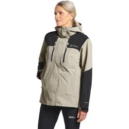 Jack Wolfskin Outdoorjacke »JASPER 2L JKT W« mit Kapuze stone XS XS 2 Brusttaschen, Innentasche