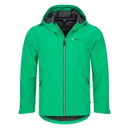 DEPROC Active Softshelljacke »CHITEK PEAK MEN« Kontrastreissverschluss grün XXL XXL D3-Tex Membran winddicht, wasserabweisend, atmungsaktiv
