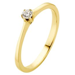 Phoenix PHÖNIX Fingerring »Schmuck Geschenk Gold 333 Fingerring Damenring Solitär LIEBE« Made in Germany - mit Brillant gelbgoldfarben 51 Verlobungsring -...