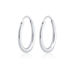 Elli Paar Creolen »Creolen Oval 925 Sterling Silber« Silber onesize Ohrringe für Damen aus der Creolen Kollektion verleihen jedem Outfit einen...