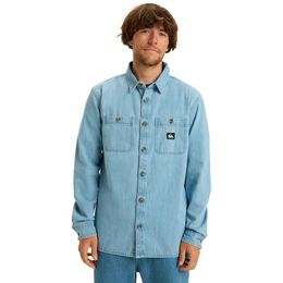 Quiksilver Langarmhemd &raquo;Kelantan&laquo; Flint Stone XXL - US-Gr&ouml;&szlig;en US-Gr&ouml;&szlig;en XXL Material: Leichter Slub-Jeansstoff aus...