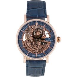 Carl von Zeyten Automatikuhr »Weitenau« Armbanduhr, Herrenuhr, Skelettuhr, Made in Germany, Mechanische Uhr blau Edle Automatikuhr für Herren