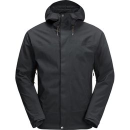 Jack Wolfskin Trekkingjacke »KAMMWEG 2L JKT M« mit Kapuze phantom M (50) M (50) Einstellbarer Saum und Bündchen
