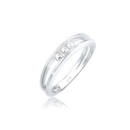 Elli Fingerring »Kugel Basic 925 Sterling Silber« Silber 52 mm Eleganter Ring für Damen aus 925 Sterling Silber