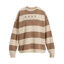 Roxy Sweatshirt »Strictly Stripes« Parchement Strictly Stipe L L Stoff: Leicht gebürsteter Stoff mit...