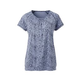 DEPROC Active Funktionsshirt »JULIET WOMEN« mit Allover-Print blau 40 (M) 40 (M) Sportlich schickes Raglanshirt JULIET