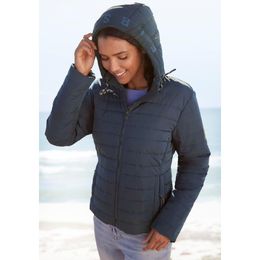 ELBSAND Steppjacke mit Kapuze Mit verstellbarer Kapuze dunkelblau M (38) M (38) Steppjacke mit seitlichen Reißverschlusstaschen