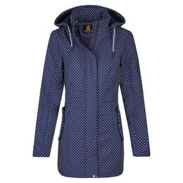 DEPROC Active Softshelljacke »ISABELLE PEAK« auch in Großen Größen erhältlich navy 46 (L) 46 (L) Taillierter Softshellmantel mit kleinen Punkten
