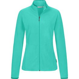 DEPROC Active Fleecejacke »DECORAH WOMEN« weiche Fleecejacke in traditioneller Optik türkis 48 (XL) 48 (XL) Leichte Basic-Fleecejacke mit Stehkragen