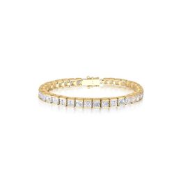 Elli Premium Armband &raquo;Tennisarmband Zirkonia Silber 925 Sterling Silber&laquo; Gold 20 cm Armband f&uuml;r Damen mit funkelnden Zirkonia Steinen verleiht...