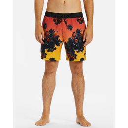 Billabong Boardshorts »Kamea Lava Floral Layback« Sunrise L L Material: Recycler...
