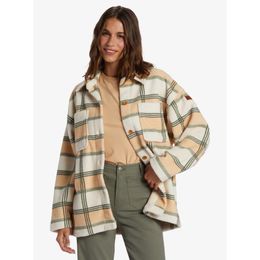 Roxy Fleeceshirt »Next Adventure« Agave Green Smala Plaid XS XS Material: Gebondeter Sherpa-Stoff aus...
