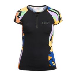 Roxy Rash Guard &raquo;Caps Sleeve&laquo; Anthracite Flower Jammin M M Material: Weiches, widerstandsf&auml;higes...
