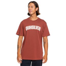 Quiksilver T-Shirt »Scholarship« Henna XXL XXL Stoff: Baumwoll-Jersey-Stoff [160 g/m2]