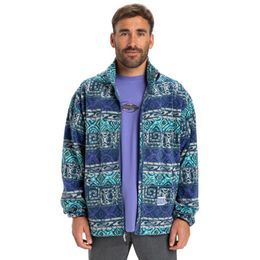 Quiksilver Fleecejacke »Global Heat« Silver Gray Global Heat Stripe S S Kollektion: Global Heat-Kollektion