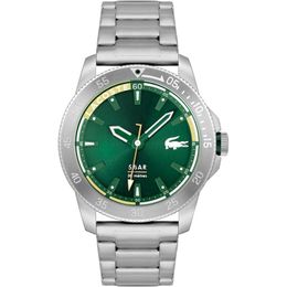 Lacoste Quarzuhr »REGATTA« Armbanduhr, Herrenuhr, Mineralglas, Edelstahlarmband silberfarben Stilvolle Damenarmbanduhr