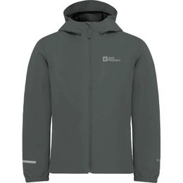 Jack Wolfskin Outdoorjacke »FLAZE JACKET K« mit Kapuze slate-green 140 140 Wasserabweisende Reißverschlüsse