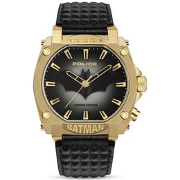 Police Quarzuhr &raquo;BATMAN&laquo; Armbanduhr, Herrenuhr schwarz Markante Herrenarmbanduhr