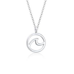 Elli Kette mit Anhänger »Anhänger Wellen 925 Sterling Silber« Silber 40 Halskette für Damen verleiht jedem Outfit einen Hauch von Eleganz
