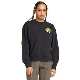 Element Damen Sweatshirt &raquo;Swirl Flower&laquo; schwarz M