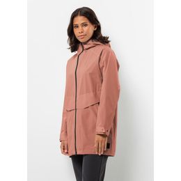Jack Wolfskin Funktionsjacke »MAINKAI LONG JKT W« mit Kapuze astro-dust L (42/44) L (42/44) 2 Hüfttaschen, Innentasche