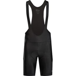 Jack Wolfskin Fahrradhose »MOROBBIA BIB SHORTS M« black M (50) Gepolsterte Fahrradshorts mit Trägern