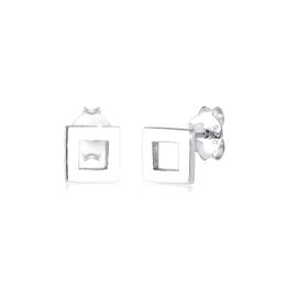 Elli Paar Ohrstecker &raquo;Ohrstecker Quadrat 925 Sterling Silber&laquo; Silber onesize Ohrringe f&uuml;r Damen in geometrischem Stil verleihen jedem Outfit einen...