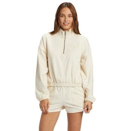 Roxy Sweatshirt »Half Zip Hike Quilted« Tapioca XL XL Material: Fleece mit Jersey innen
