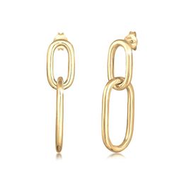 Elli Paar Ohrh&auml;nger &raquo;Ohrrh&auml;nger lang 925 Sterling Silber&laquo; Gold onesize Ohrringe f&uuml;r Damen in geometrischem Stil verleihen jedem Outfit einen...