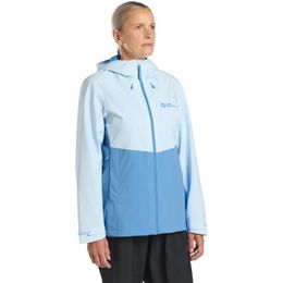 Jack Wolfskin Outdoorjacke »WEILTAL 2L JKT W« mit Kapuze ice-blue XS XS Wetterschutzjacke