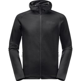 Jack Wolfskin Herren Fleecejacke &raquo;BAISELBERG HOODED FZ M&laquo; mit Kapuze schwarz L (52)
