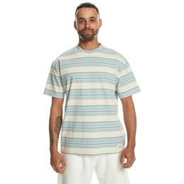 Quiksilver T-Shirt »Eco Yd Stripe« Blue Fog Eco Stripe Tee M M Material: Jersey-Stoff mit garngefärbten...