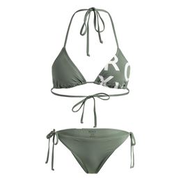 Roxy Triangel-Bikini »Beach Classics Tie Side« Agave Green XL - Cup B Cup B XL Stoff: Weicher, widerstandsfähiger...