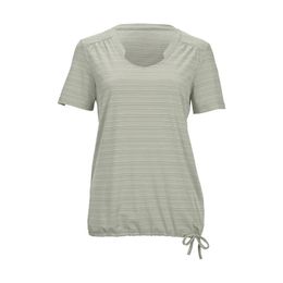 Killtec T-Shirt &raquo;KOS 46 WMN TSHRT&laquo;, Schnelltrocknend, feuchtigkeitstransportierend, verstellbarer Saum graugr&uuml;n 44 44 Damen Funktions T-Shirt