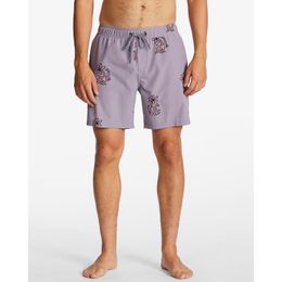 Billabong Boardshorts »Flower Dance Layback« Grey Violet L L Material: Recycler...