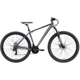 Bikestar Mountainbike 21 Gang Shimano RD-TY300 Schaltwerk Kettenschaltung für Damen und Herren, Kettenschaltung blau