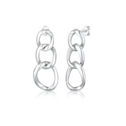 Elli Paar Ohrh&auml;nger &raquo;Ohrringh&auml;nger lang 925 Sterling Silber&laquo; Silber onesize Ohrringe f&uuml;r Damen in geometrischem Design verleihen jedem Outfit einen...