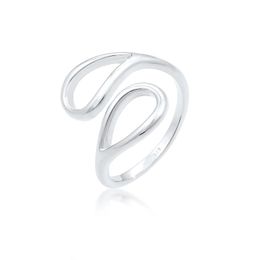Elli Fingerring &raquo;Tropfen Offen Verstellbar 925 Sterling Silber&laquo; Silber Resizable Ring f&uuml;r Damen strahlt Eleganz und Stil aus